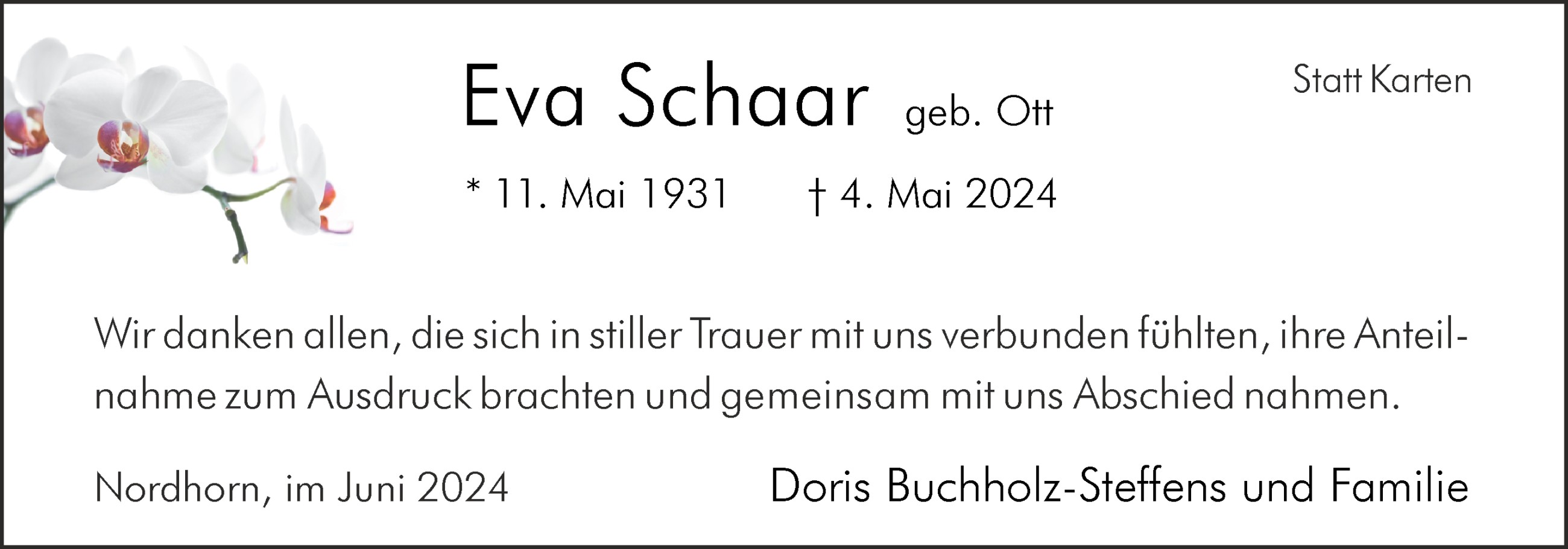 Eva Schaar / Bestattungshaus Niemeyer